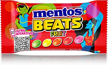Bala Mentos Beats Fruit - 17g