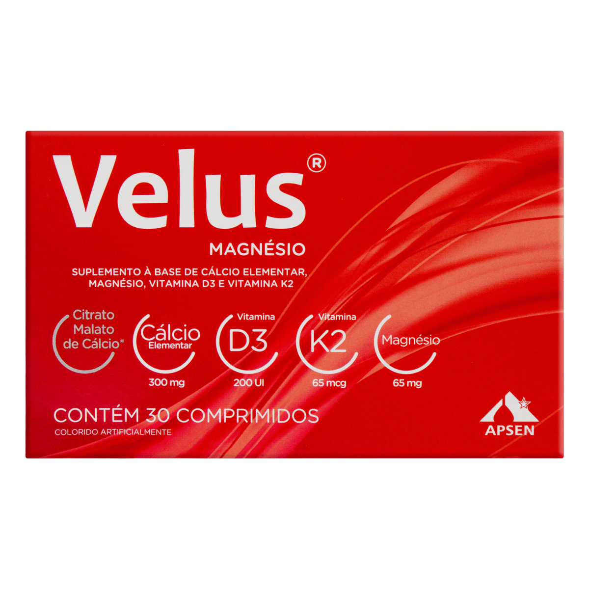 Velus Magnésio - 30 Comprimidos - Drogarias Minas Mais
