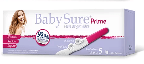 Teste de Gravidez - Baby Sure Prime - Drogarias Minas Mais