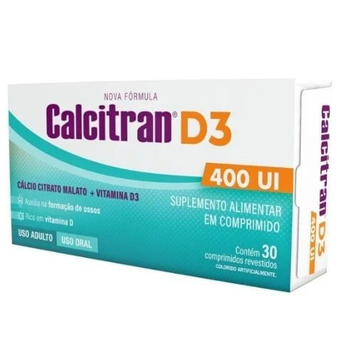 Calcitran D3 com 30 Comprimidos - Divcom