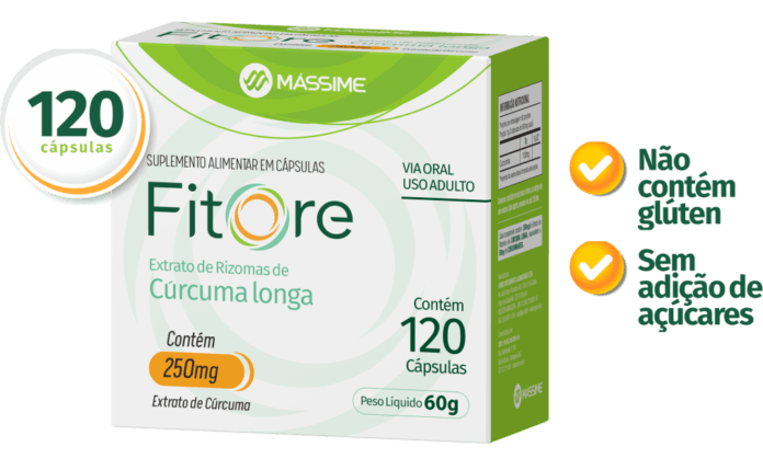 Fitore 250mg com 120 Cápsulas - Massime - Drogarias Minas Mais