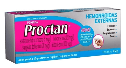 Proctan 25g com 10 Protetores - Genomma - Drogarias Minas Mais
