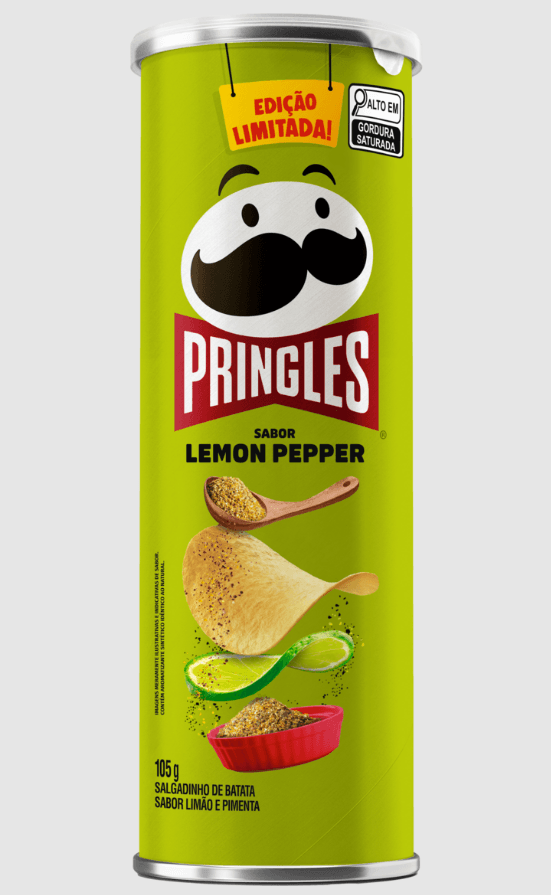 Batata Pringles Lemon Pepper - 105g - Drogarias Minas Mais