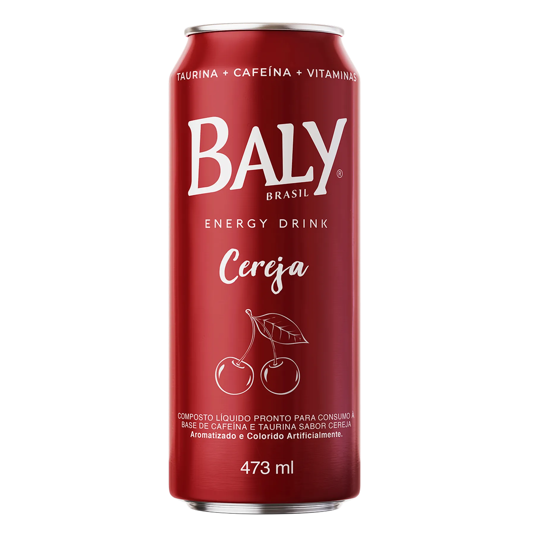 Energético Baly Cereja Lata 473 ml - Drogarias Minas Mais