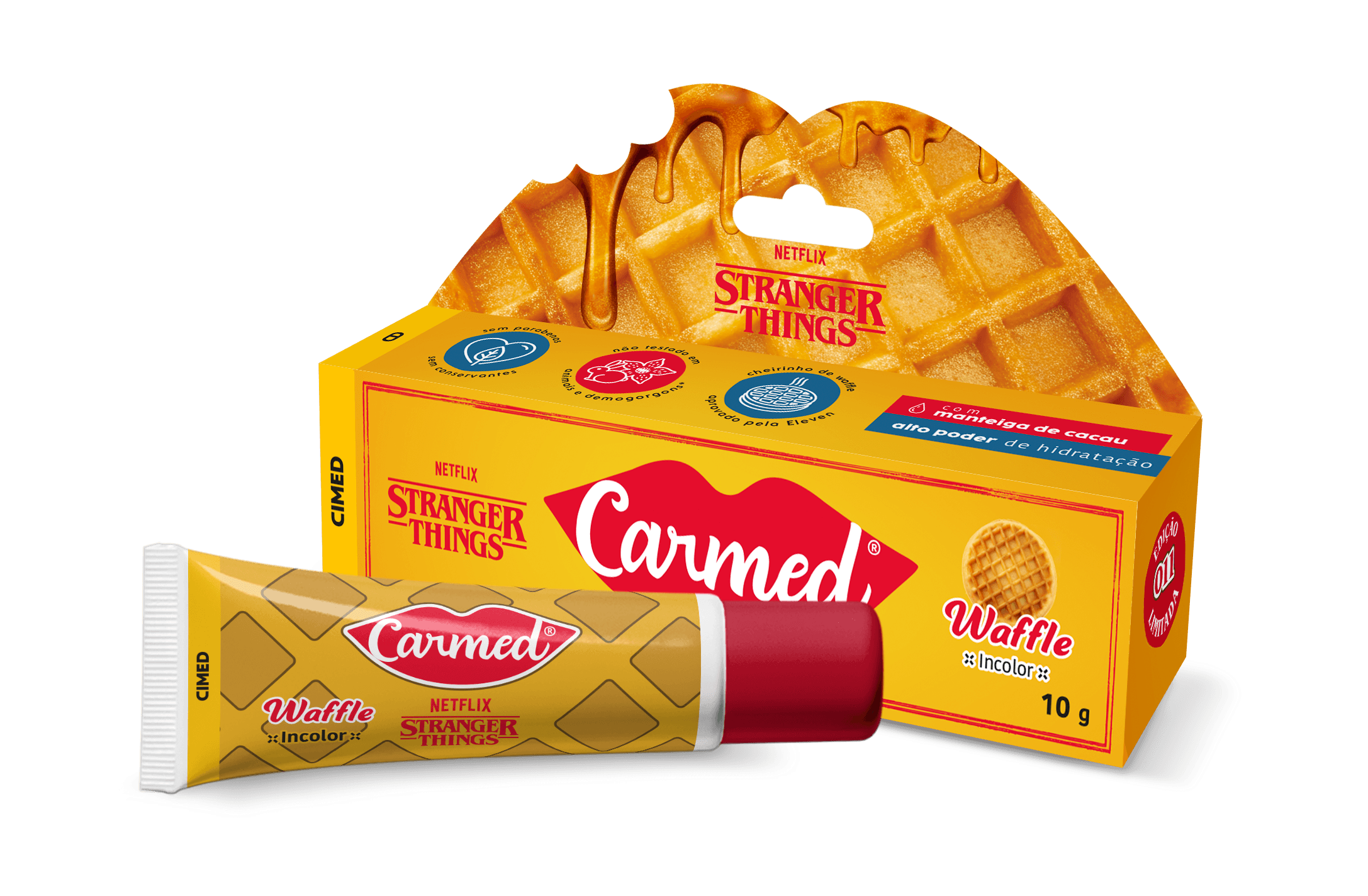Hidratante Labial Carmed Stranger Things Waffle - 10g - Drogarias Minas ...